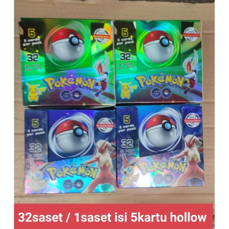 Jual Boster Pack Pokemon Full Holow 1pak 32 saset | Shopee Indonesia