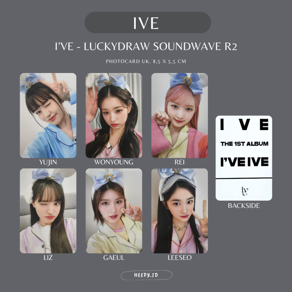 Jual REPLIKA PHOTOCARD IVEI'VE - Unofficial Photocard Ive I'Ve Yujin Wonyoung Rei Liz Gaeul ...