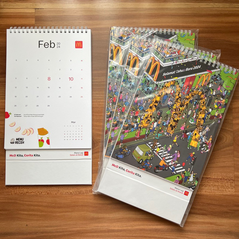 Jual Kalender 2024 - Kalender mcd - kalender meja - Kalender estetik ...