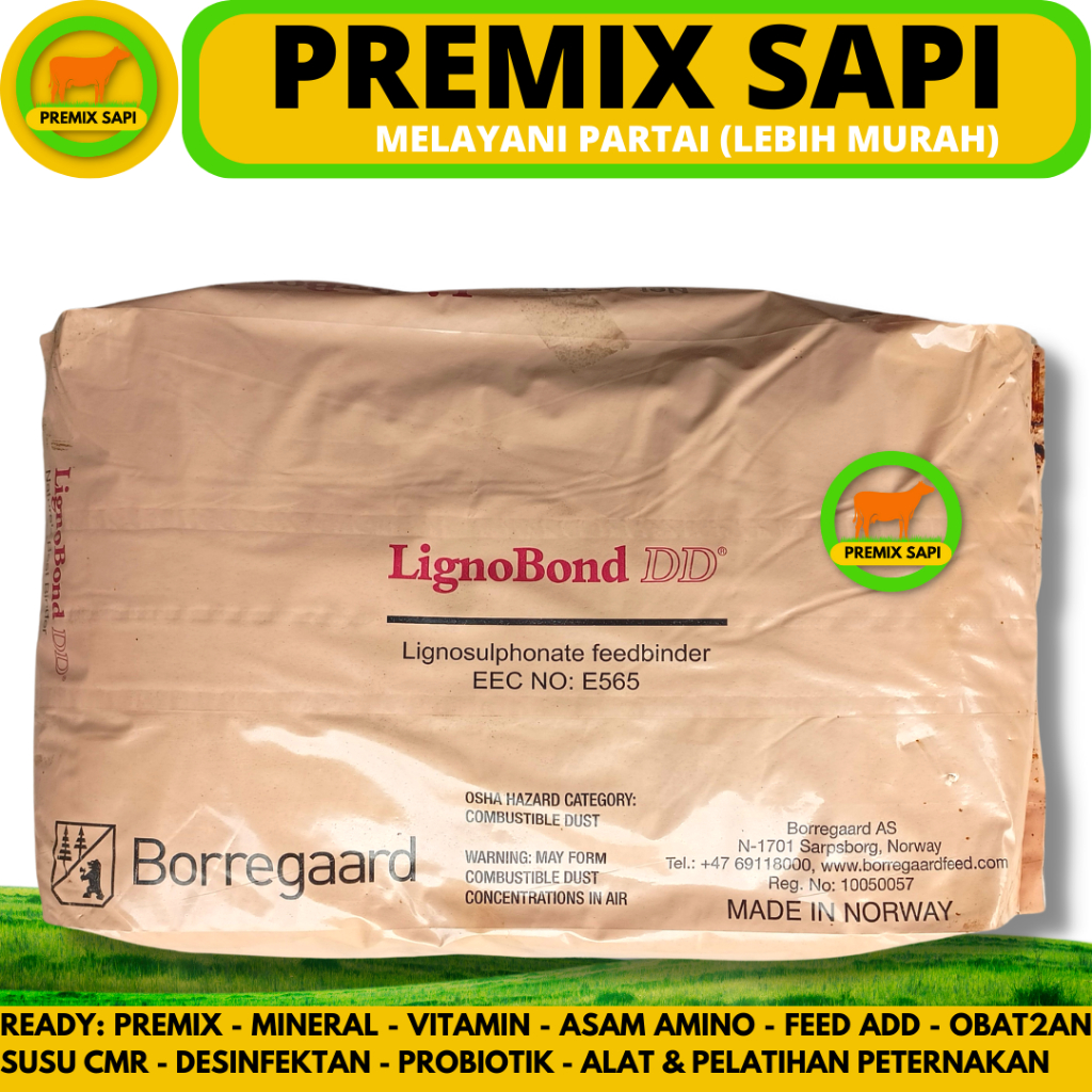 Jual LIGNOBOND DD 25 KG - Pellet Binder Pakan - Perekat Pelet Untuk ...