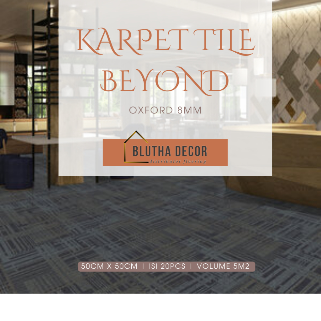 Jual KARPET TILE BEYOND OXFORD SERIES 8MM- cocok untuk bioskop, kantor, dll | Shopee Indonesia
