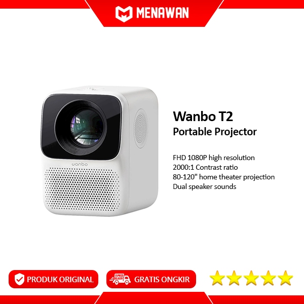 Jual Wanbo T2 Mini Smart Laser Projector Proyektor TV Cinema Android ...