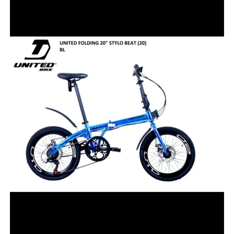 Jual Sepeda lipat folding bike 20 united Stylo Beat | Shopee Indonesia