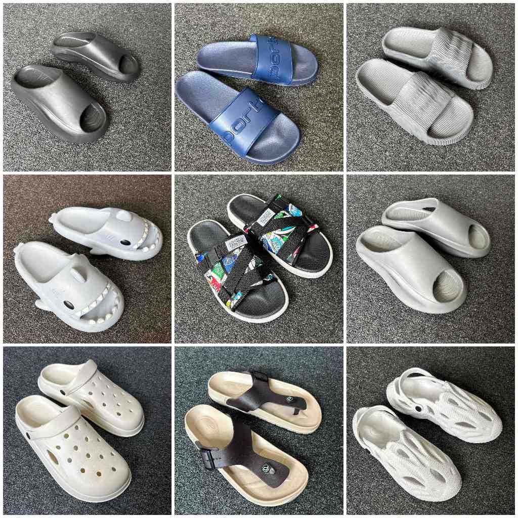 Jual Preloved Sendal Slide Brand Lokal Ori Adilette Hiu Posee Crocs ...