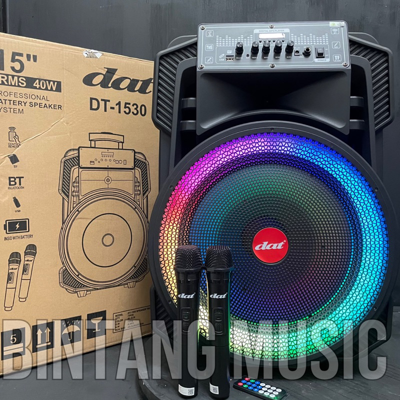 Jual speaker portable dat dt1530 original 15 inch DAT DT 1530 | Shopee ...