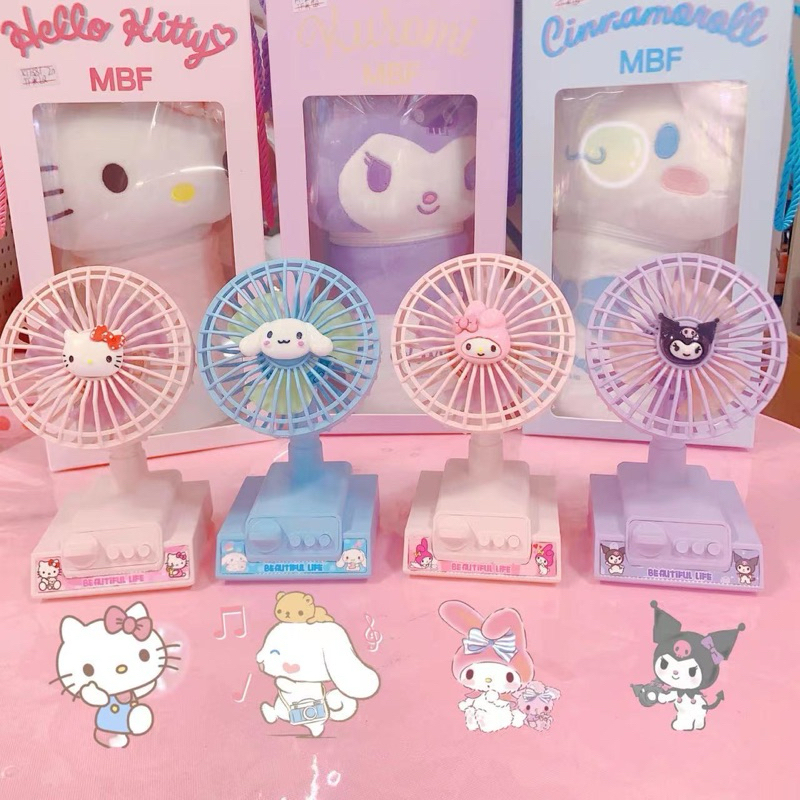 Jual MINI FAN SANRIO KIPAS ANGIN SANRIO PREMIUM PORTABLE, 3 PILIHAN ...