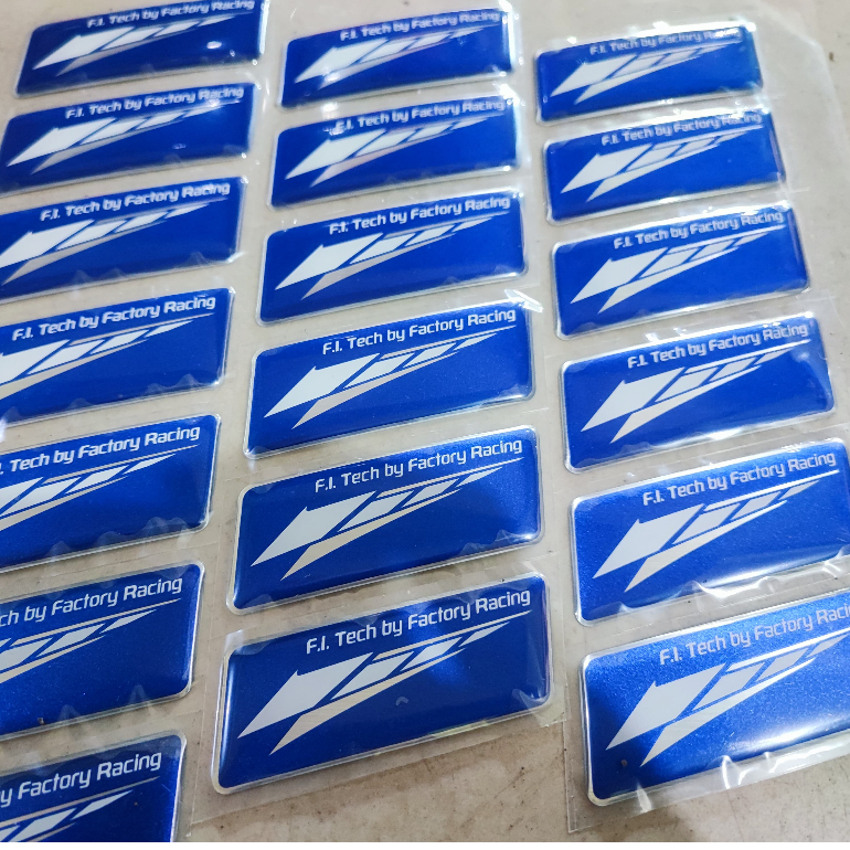 Jual stiker emblem sticker FI tech by factory racing F1 tech original ...