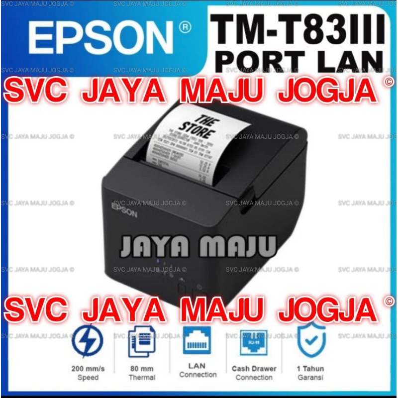 Jual EPSON TM T83 III - (512) LAN SPEED 200 MM/S -- (522) LAN SPEED 250 ...