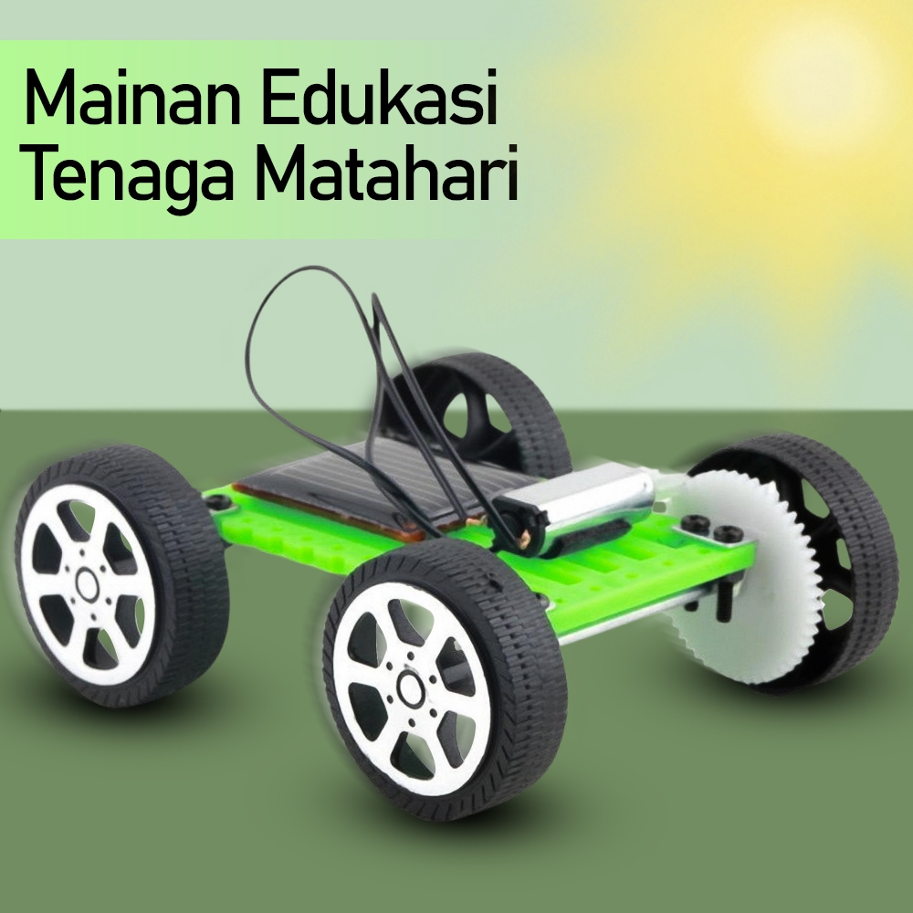 Jual JMT Mini Solar Toy DIY Car Children Educational Puzzle IQ Robot ...