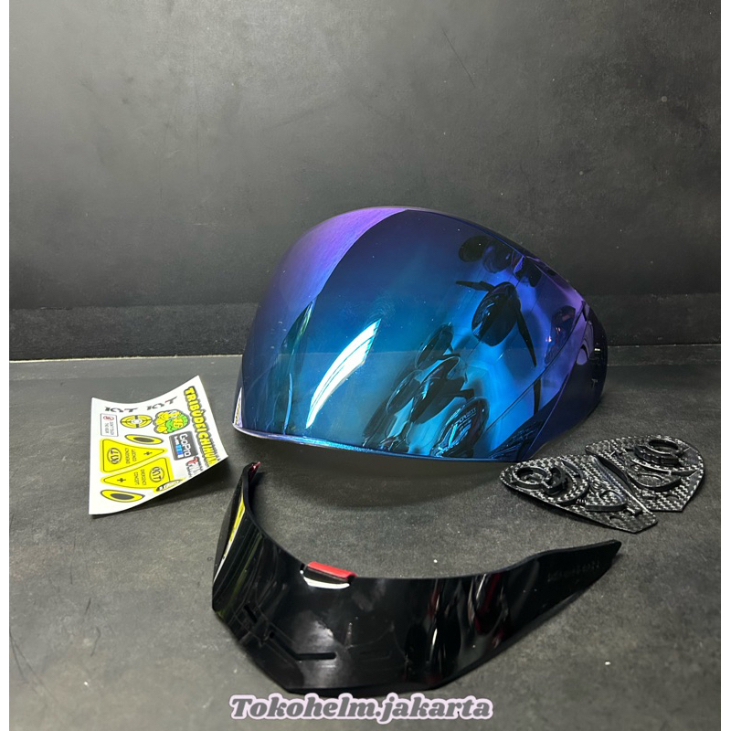 Jual Kaca Helm KYT DJMARU Visor open venom FLAT DJMARU (visor+spoiler ...