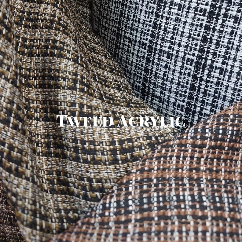 Jual KAIN BAHAN TWEED AKRILIK SERAT KARUNG | Shopee Indonesia