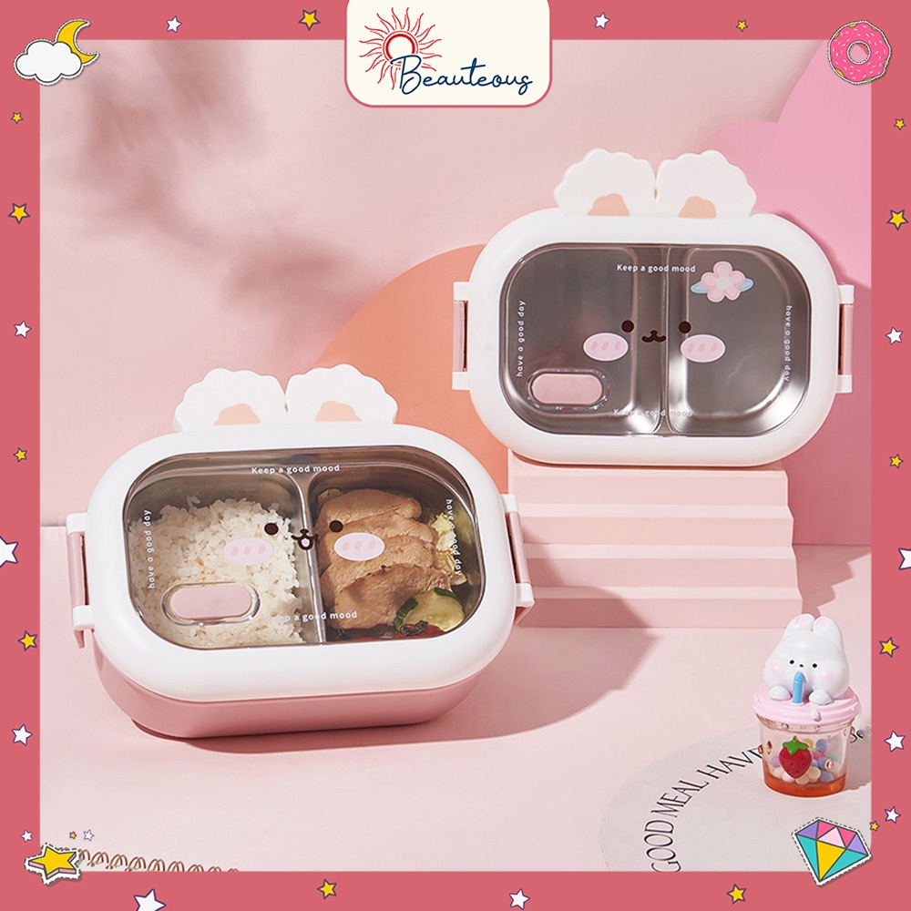 Jual Kotak Makan Lunch Box Tempat Makan Stainless Plastik Anak Dewasa ...