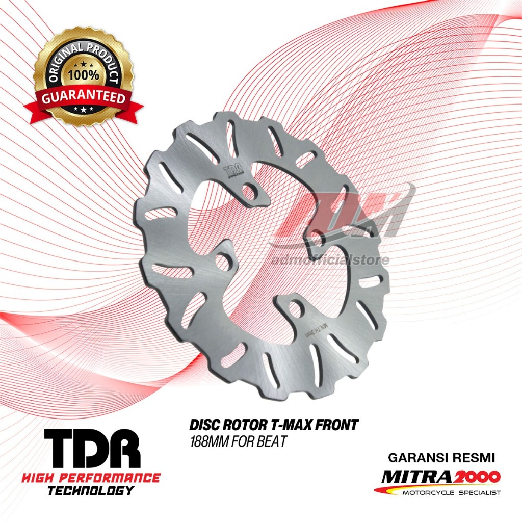Jual Piringan Cakram TDR Beat Disc Rotor Front 188MM (Blade Shape / T ...