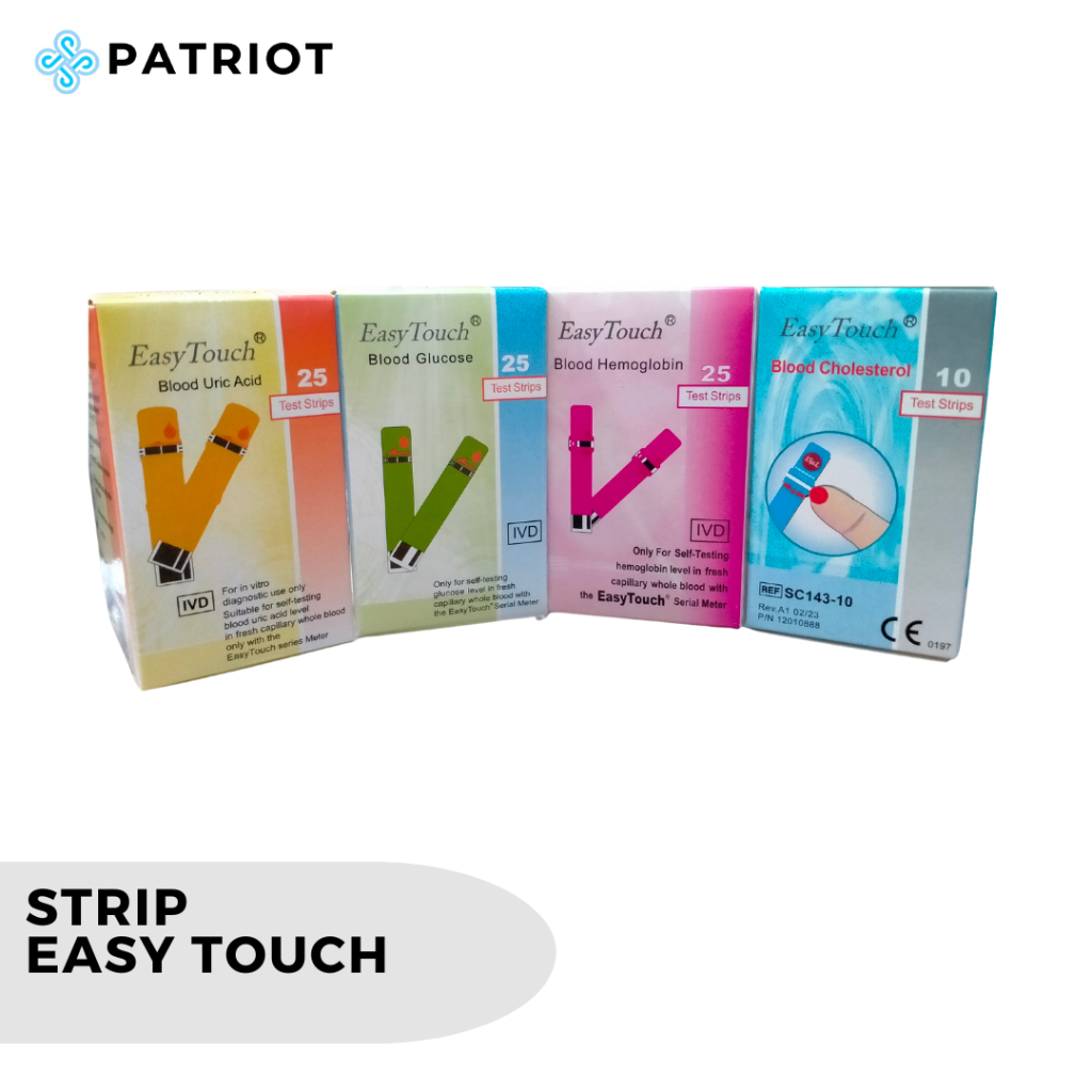 Jual Strip Easy Touch - Refill Stik Test Gula Darah, Kolesterol, Asam ...