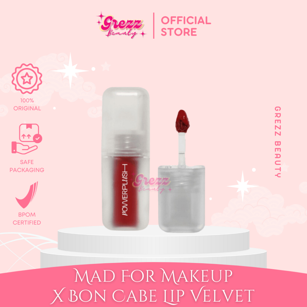 Jual Bon Cabe x Mad For Makeup 8hr Power Plush Non Drying Lip Velvet ...