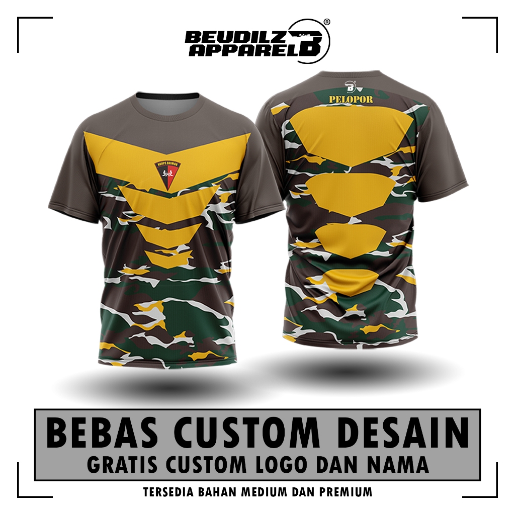 Jual Jersey/kaos daleman seragam polisi Polri /Brimob/ Jersey olahraga ...