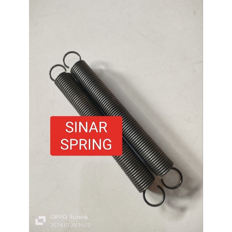 Jual spring tarik baja 2 mm x od 20 mm x panjang total 175 mm | Shopee ...