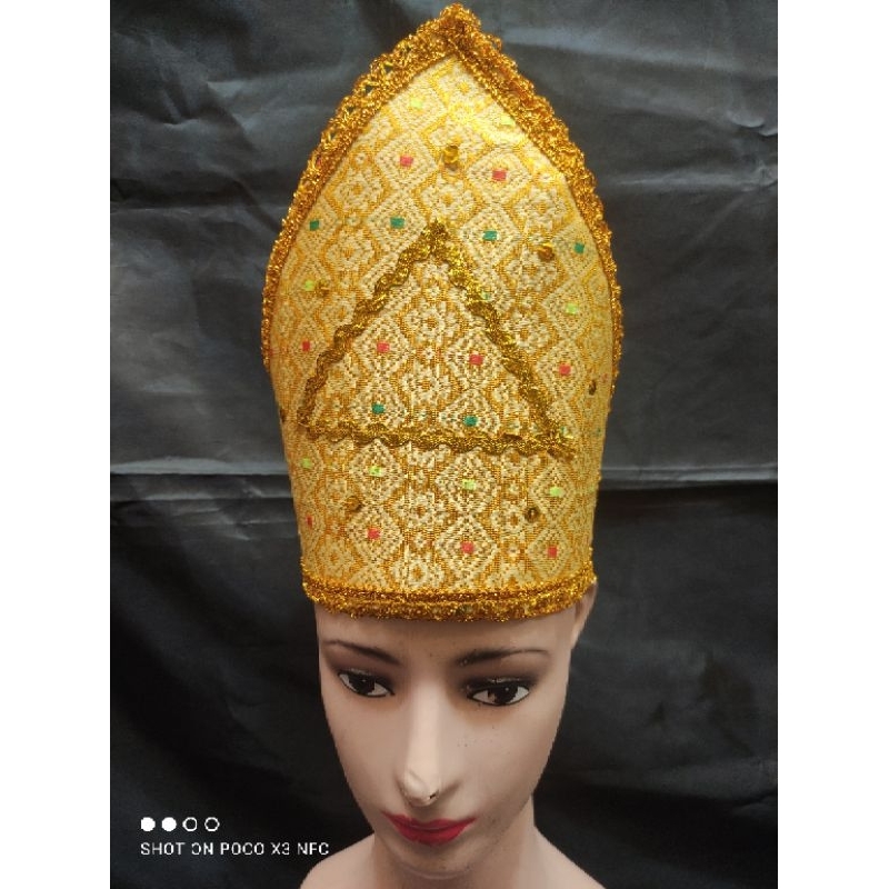 Jual Tanjak Padang Minang songket / Deta Padang Minang songket / Topi ...