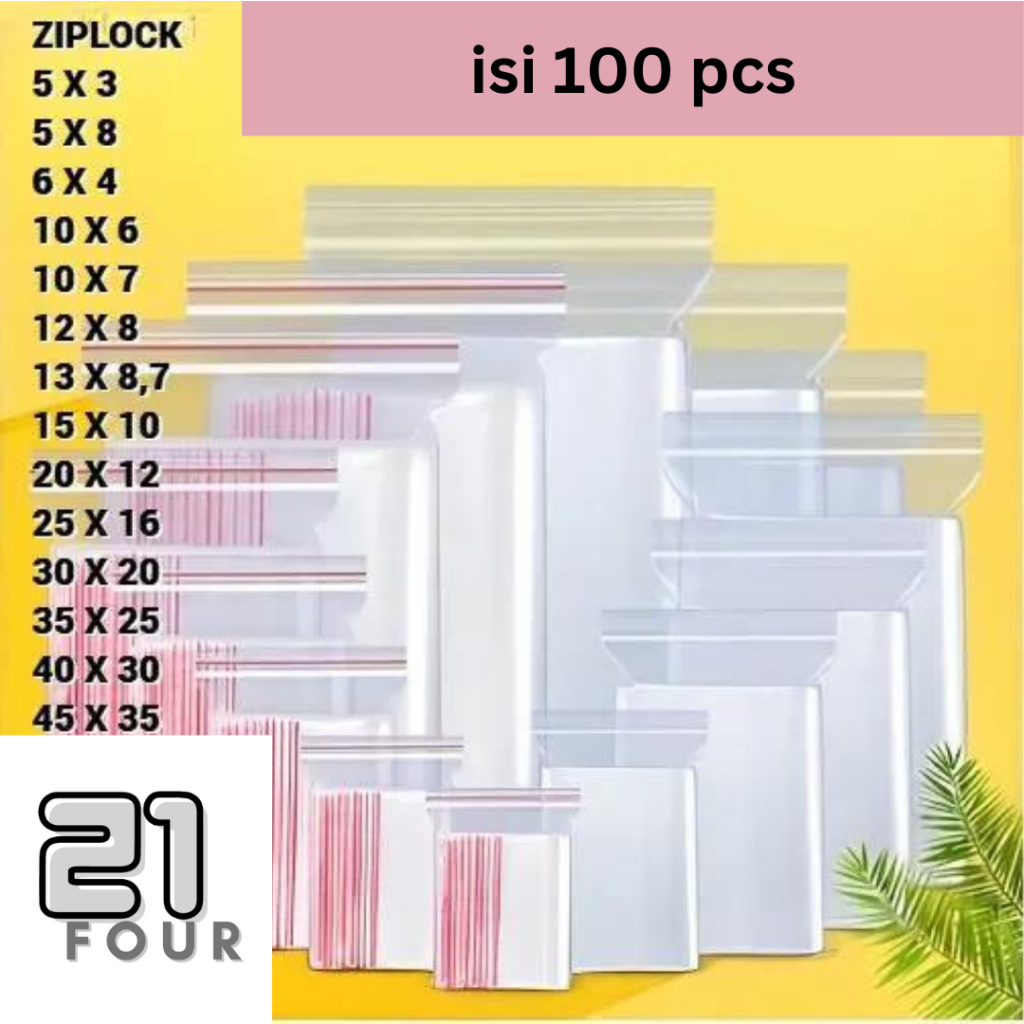 Jual Plastik Klip Ziplock bag Clip 4x6 cm PE Bening | Shopee Indonesia