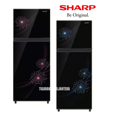 Jual KULKAS 2 PINTU SHARP SJ 317MG DP DB KAPASITAS 256 LITER LOW ...