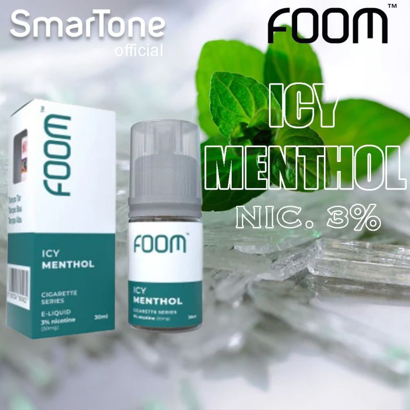 Jual FOOM LIQUID ICY MENTHOL 30ML 50MG CIGARETTE SERIES | Shopee Indonesia