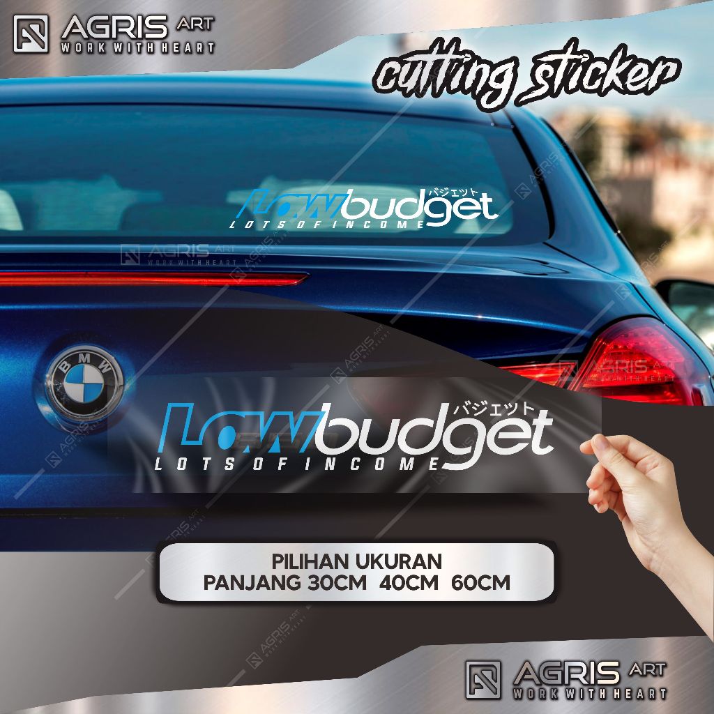 Jual stiker cutting sticker lowbudget model baru viral bahan nyala ...