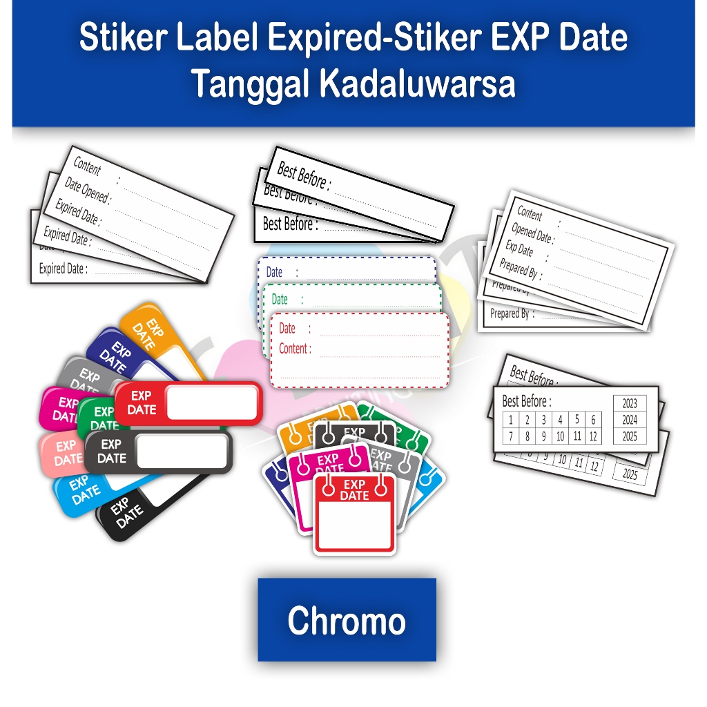 Jual Stiker Expired-Stiker Exp date-Stiker tanggal kadaluwarsa | Shopee Indonesia