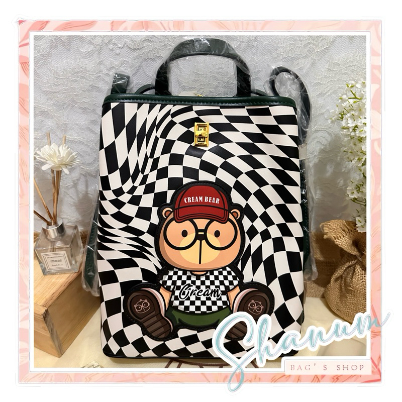 Jual ORIGINAL AUTHENTIC CREAM BEAR ORIGINAL RANSEL BACKPACK | Shopee ...