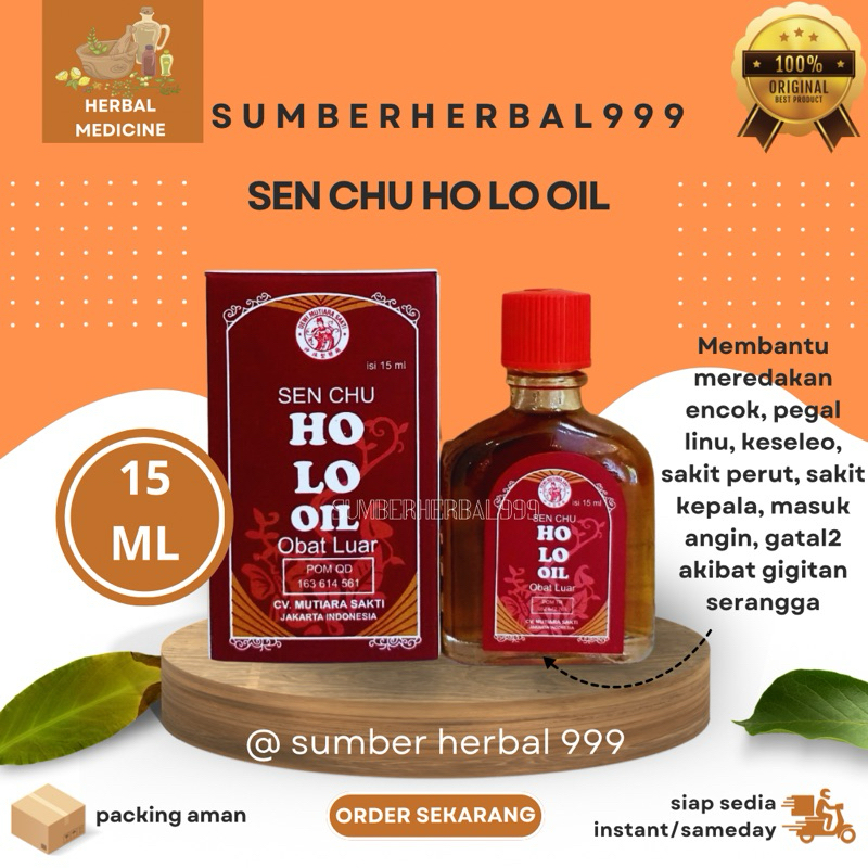 Jual SEN CHU HO LO OIL 15ml | Shopee Indonesia