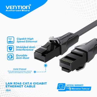 Jual Vention Kabel Lan RJ45 Cat6 Cat.6 Flat Type Gigabit Ethernet UTP ...
