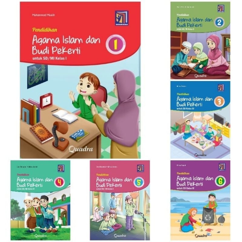 Jual Buku Pendidikan Agama Islam Quadra SD Kelas 1-6 Kurikulum Merdeka | Shopee Indonesia