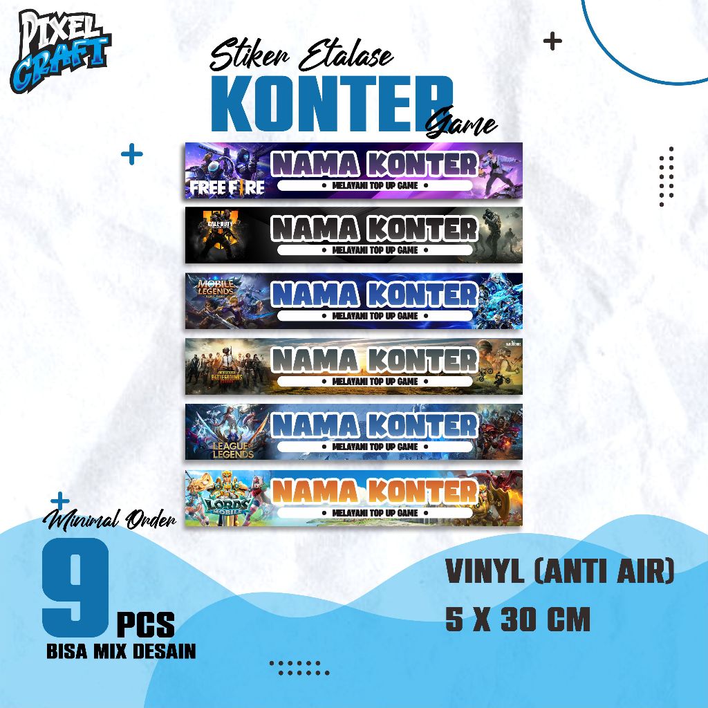 Jual Stiker Etalase Konter/ Stiker Display Konter/ Stiker 5 X 30 CM ...