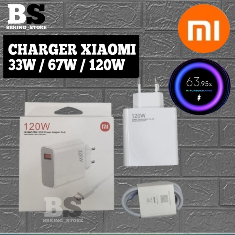 Jual CHARGER XIAOMI 120W USB TYPE-C FAST CHARGING MI TURBO CHARGE ...