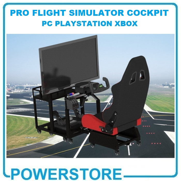 Jual Pro Flight Simulator Cockpit Kursi Gaming Sim Rig PC PS4 PS5 Xbox ...
