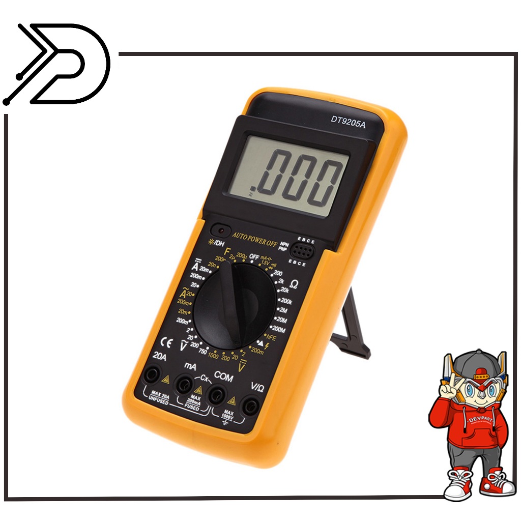 Jual Digital Multitester / Multimeter / Avometer digital DT-9205A ...