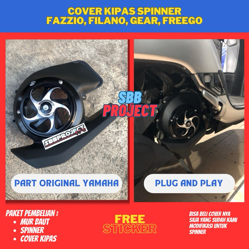 Jual cover kipas spinner cover fan spinner fazzio grand filano freego ...