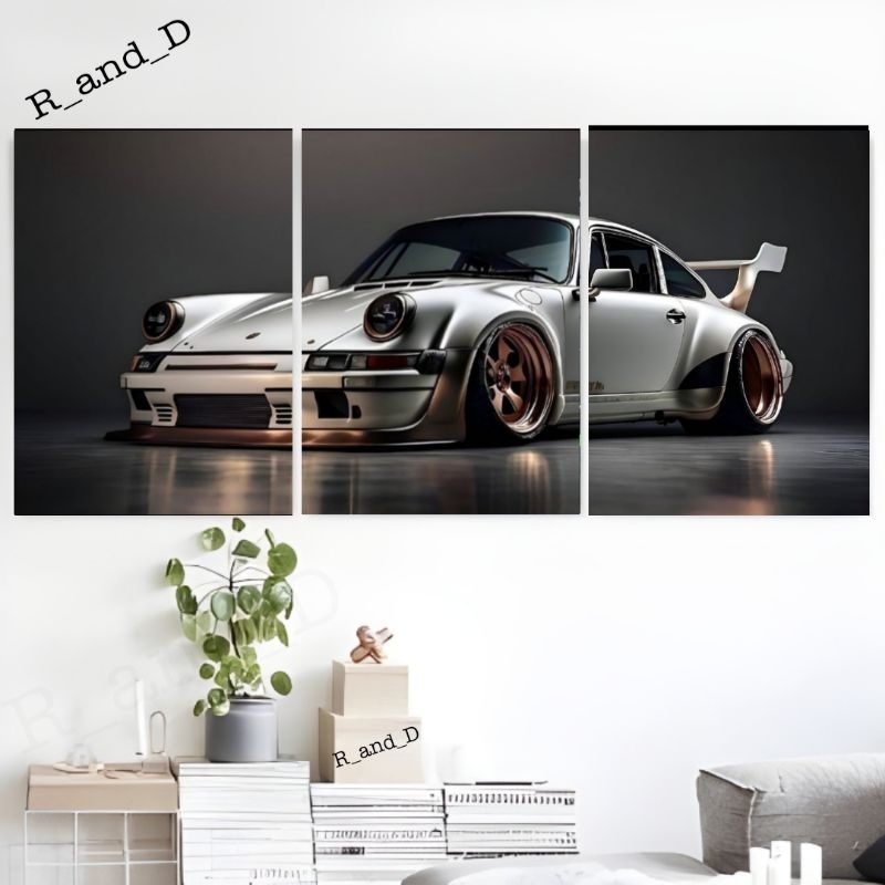 Jual Hiasan Dinding Gambar Mobil Sport Ukuran 93x47, Dekorasi dinding ...