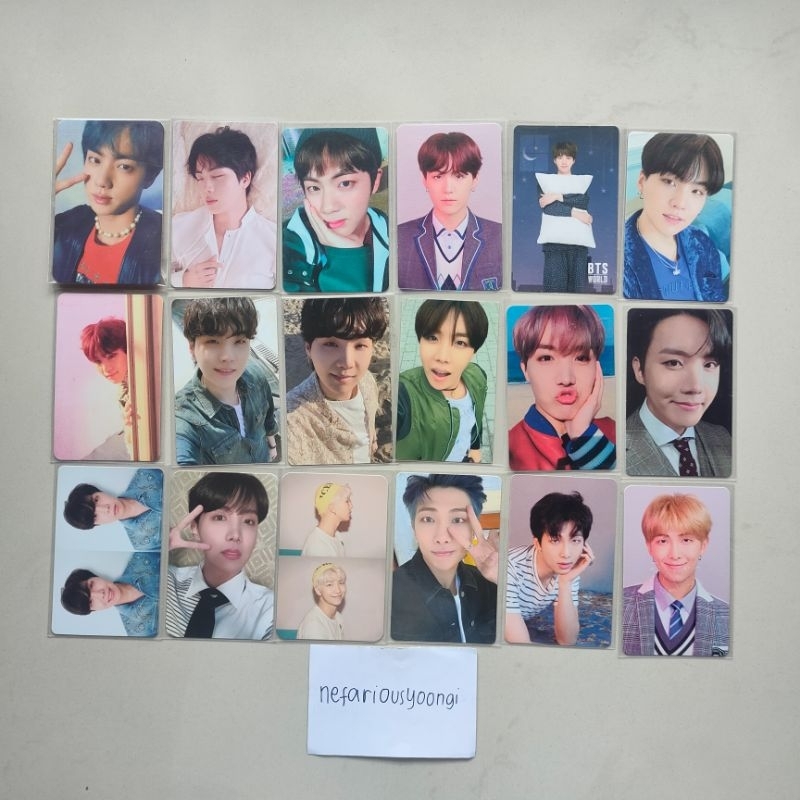 Jual Photocard BTS Jin Suga j-hope Namjoon Answer Tear YNWA BE BTS World Butter HYYH | Shopee ...