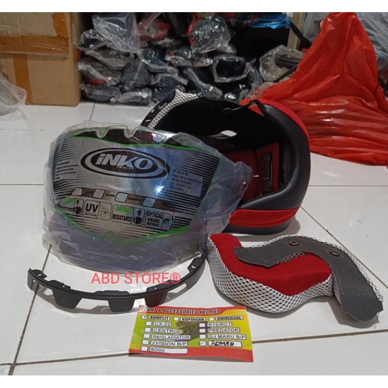 Jual busa helm KYT Romeo full set busa pipi busa kepala + busa leher ...