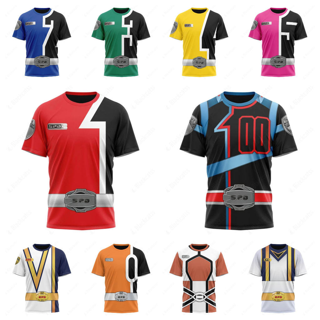 Jual Kaos Power Rangers SPD Kaos Anak Tokusou Sentai Dekaranger Super ...