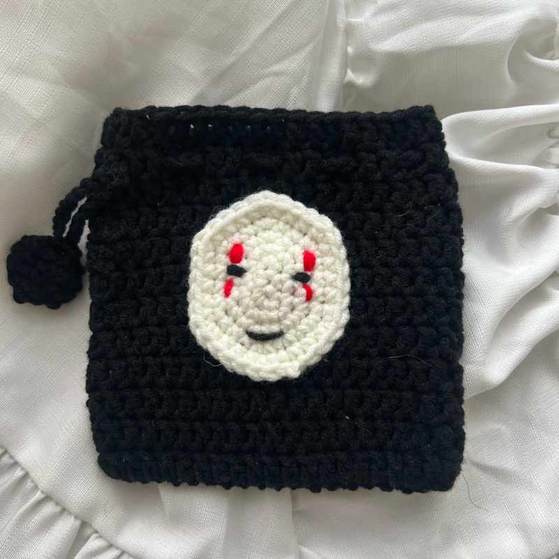 Jual crochet “no face” from spirited away pouch / dompet serut karakter ...