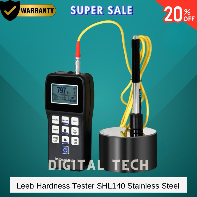 Jual Leeb Hardness Tester SHL140 Stainless Steel Aluminum Kalibrasi SHL ...