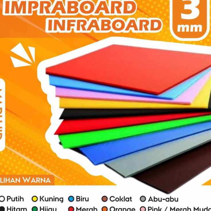 Jual Ready Terkeren INFRABOARD IMPRABOARD 15X1cm 1X15cm Tebal 3mm PP ...