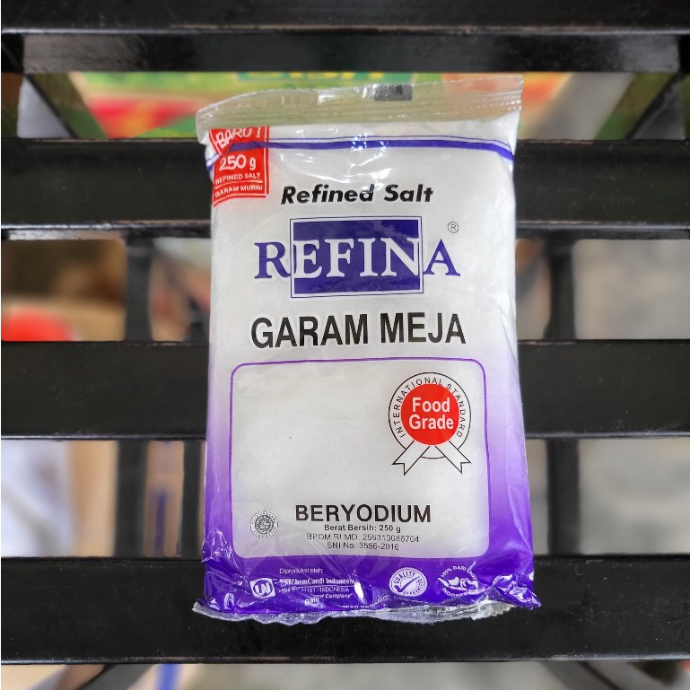 Jual Garam Meja Yodium Refina 250 gr | Shopee Indonesia