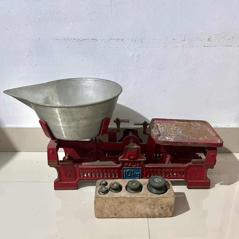 Jual TIMBANGAN PASAR/TIMBANGAN JADUL RAJA 10KG | Shopee Indonesia