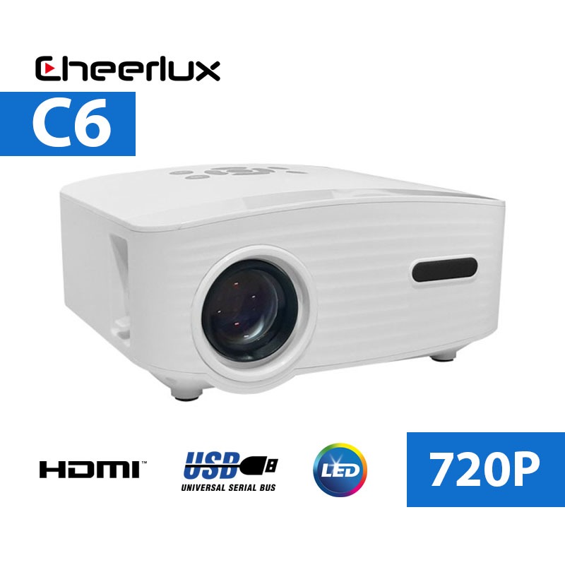 Jual Cheerlux C6 Proyektor 1500 Lumens Led Projector | Shopee Indonesia