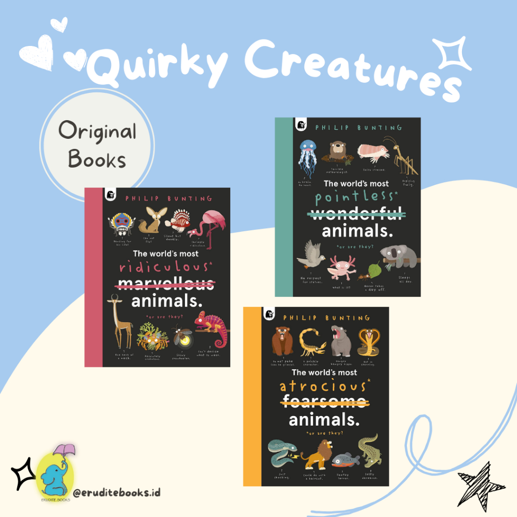 Jual [EB] Quirky Creatures Series by Philip Bunting / The World's Most ...