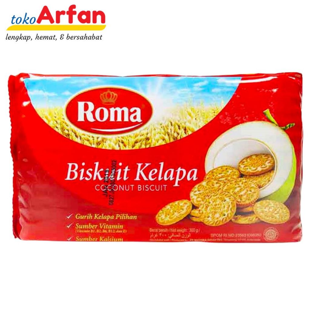 Jual Biskuit Roma Kelapa Murah 1 dus isi 28 (harga 1 pcs) | Shopee ...