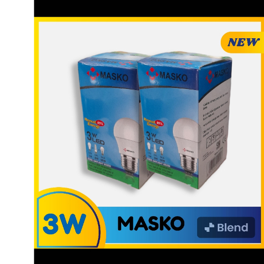 Jual LAMPU LED MASKO 3 WATT COOL DAYLIGHT OBRAL | Shopee Indonesia