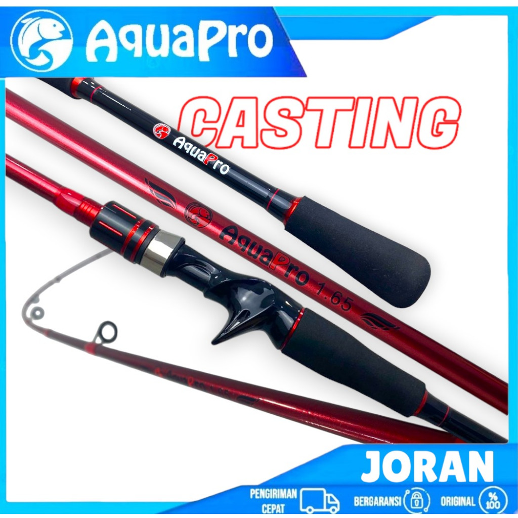 Jual AquaPro - Joran Pancing Bait Casting Tersedia Ukuran 1.65M & 1.80M Buat Mancing Casting ...